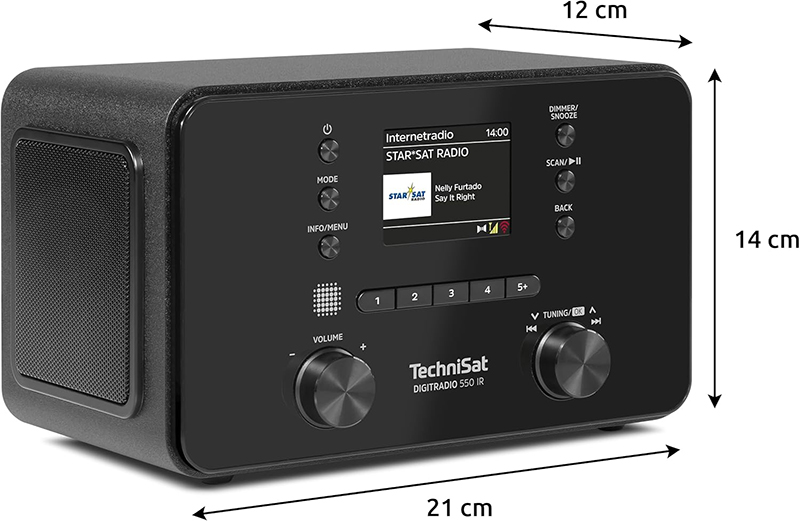 Test TechniSat DIGITRADIO 550 IR : radio internet stéréo DAB+ complète